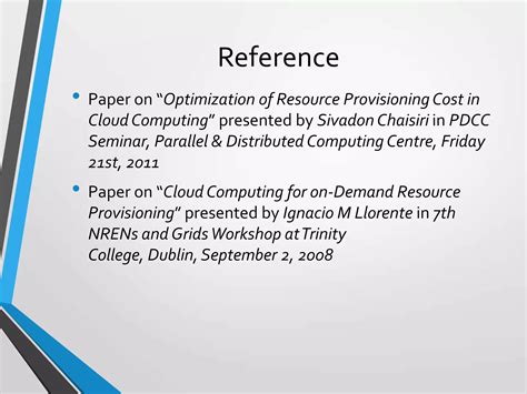 Optimization Of Resource Provisioning Cost In Cloud Computing Ppt