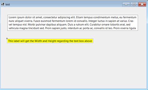 Winforms Auto Size Of Label Height And Width In C Stack Overflow