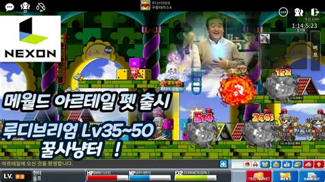 빅뱅전 옛날메이플스토리 아르테일 루디브리엄 사냥터 전직업lv35~50and펫출시 Youtube