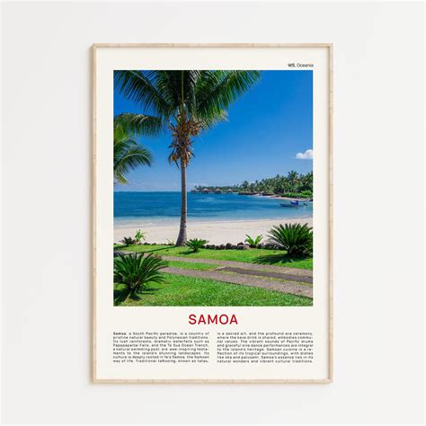 Samoa Print Film Photo Samoa Wall Art Samoa Poster Samoa Photo