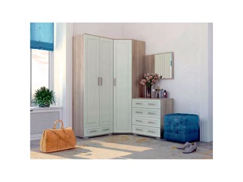 Прихожая Маркиза-3 (Дуб Сонома/Крем-сатин) купить в СПб по цене 32 900 ...