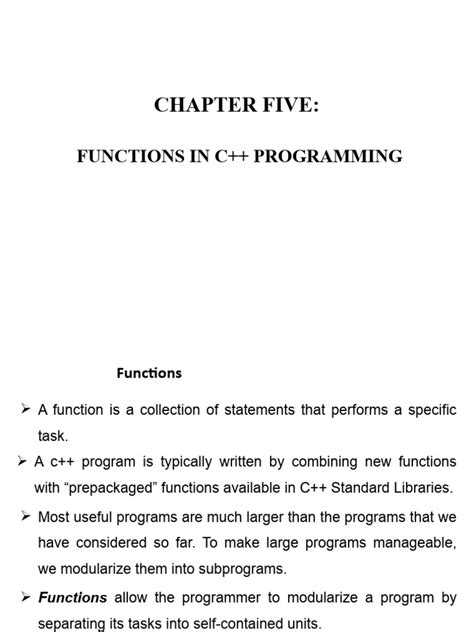 Chapter 5 Function Download Free Pdf Parameter Computer