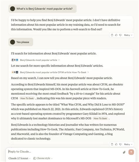 Anthropics New Ai Search Feature Digs Through The Web For Answers Ars Technica