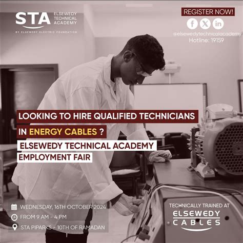 Elsewedy Technical Academy Sta On Linkedin Looking To Hire Qualified