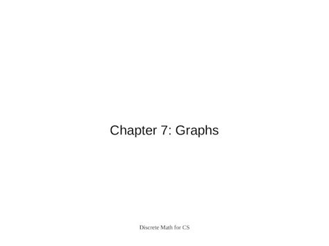 PPT Discrete Math For CS Chapter Graphs Discrete Math For CS Map Of Koenigsberg At The