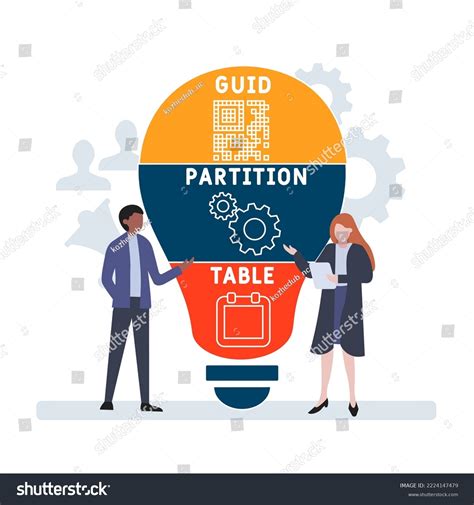 Gpt Guid Partition Table Acronym Business Stock Vector Royalty Free