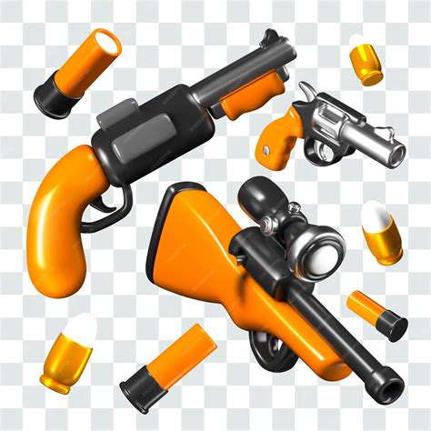 Premium Vector Different Types Of Modern Firearms Bullets In