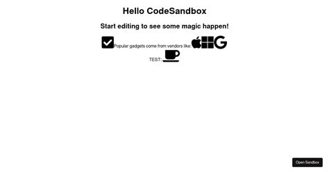 React Fontawesome Codesandbox
