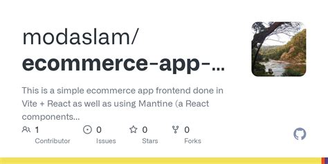 GitHub Modaslam Ecommerce App Ui This Is A Simple Ecommerce App Frontend Done In Vite React