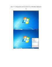 Lab 7 1 Pdf Lab 7 1 Diagnose And Connect To A Wireless Network 1 Step 2 Step 3 Step 4 Step 5