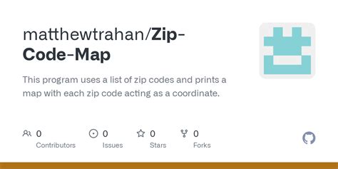 GitHub Matthewtrahan Zip Code Map This Program Uses A List Of Zip Codes And Prints A Map With