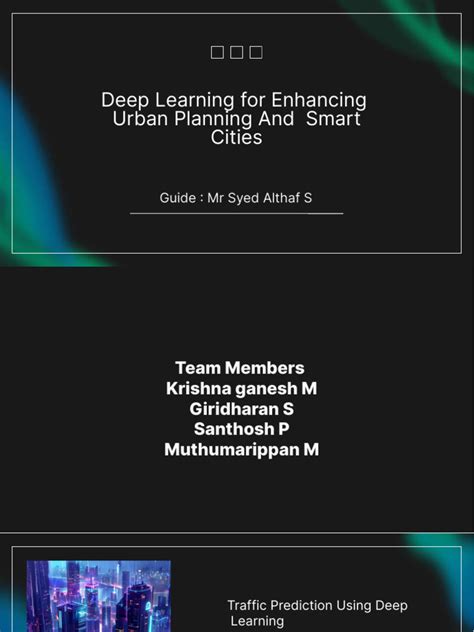 Slidesgo Leveraging Deep Learning For Enhanced Urban Planning