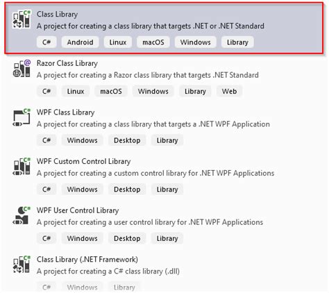 C Cannot See Class Library Net Core In Visual Studio 2022 While