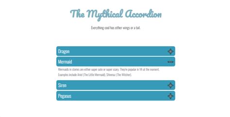 20 Beautiful Js Accordions Free Demo And Code Codeymaze
