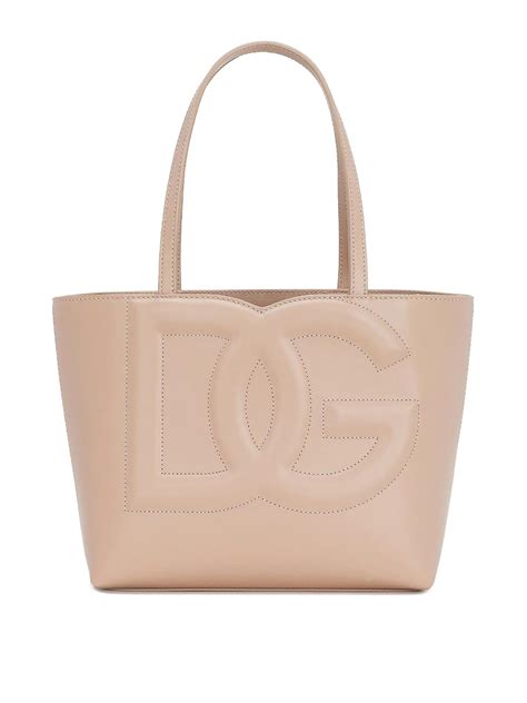 Dolce And Gabbana Dg Logo Leather Tote Bag Women Bb7337aw57680402