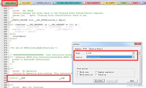 Strtls1keilstrtls1keilaxf Error L6218e Undefined Symbol Nop Referred From Inumpu~o