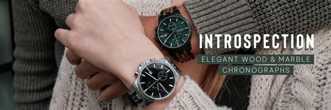 introspection collection 40mm unisex models with a practical stop function holzkern holzuhren