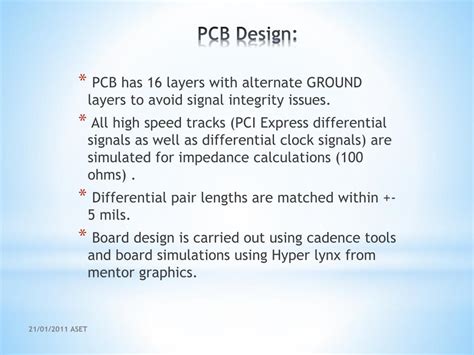 ppt design and development of fpga based pci express card powerpoint