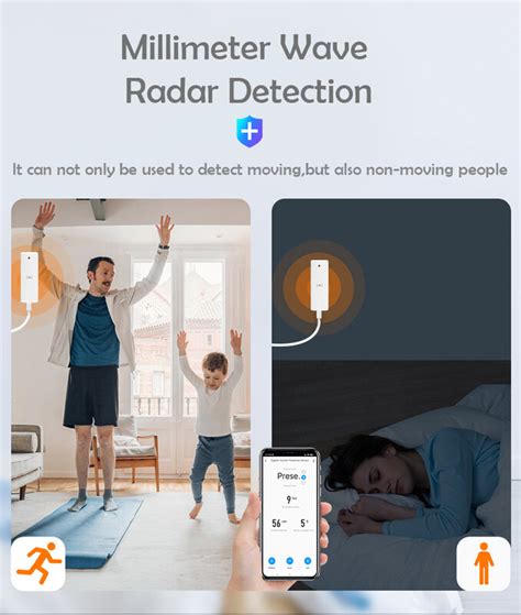 Smart Life Tuya Presence Sensor Zigbee Mmwave Human Presence Sensor Radar Detector With