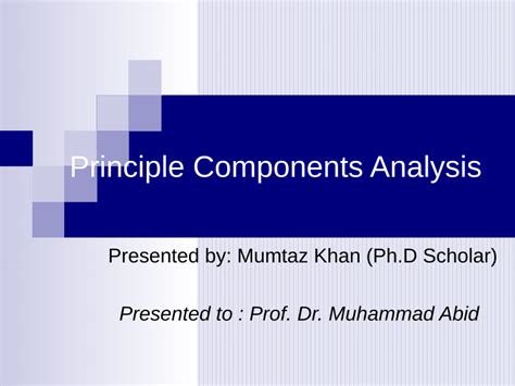 pdf principal component analysis