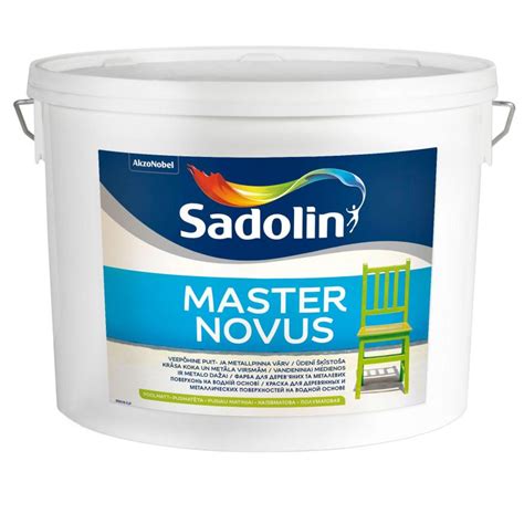 Puidu Ja Metallivärv Sadolin Master Novus 15 Bw 10l Poolmatt Valge