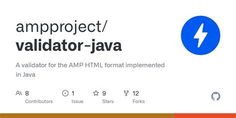 Github Ampprojectvalidator Java A Validator For The Amp Html Format Implemented In Java
