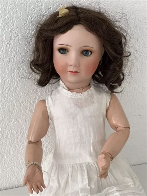 Rare Poup E Ancienne Jumeau T Te Porcelaine Unis France Bouche Ferm Eur