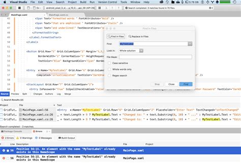Bug An Element With The Name Already Exists In This Namescope Issue Xamarin