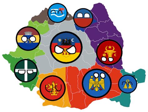 Romanian Regions In Countryballs By Alexkiszlreturns On Deviantart