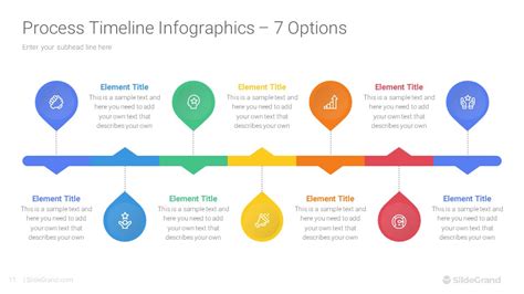 7 Steps Process Timeline Infographics PowerPoint Template Designs SlideGrand