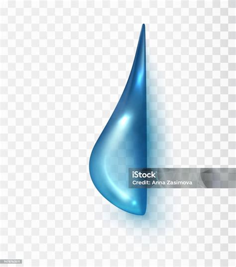 투명한 파란색 화장품 액체의 매달린 방울 현실적인 반투명 화장품 스파 세럼 드롭 비타민 거품 젤 클리어 웨이트 또는 로션 방울 디자인 요소에 대한 스톡 벡터 아트 및 기타
