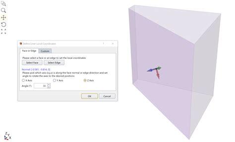RS Documentation Define Liner Local Coordinates