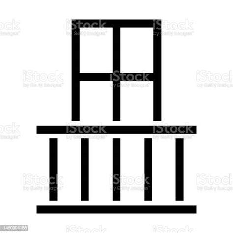 그래픽 디자인 로고 웹사이트 소셜 미디어 모바일 앱 Ui 그림을 위한 발코니 아이콘 벡터 0명에 대한 스톡 벡터 아트 및 기타