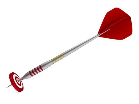Dart On A White Background Stock Photo Isergey