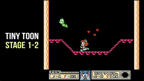 Tiny Toon Adventures Stage 1 2 Nes Games Youtube