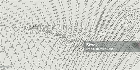 추상적인 3d 조명 왜곡 메쉬 구체 네온 간판입니다 미래 기술 Hud 요소입니다 우아한 파괴 큰 데이터 시각화 3차원 형태에 대한 스톡 벡터 아트 및 기타 이미지 Istock
