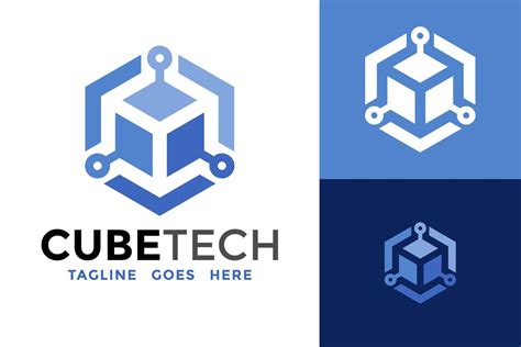 Cube Tech Logo Design Vector Template Vector Art At Vecteezy