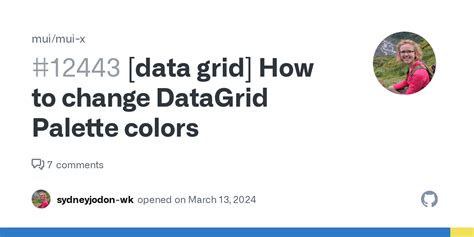 Data Grid How To Change Datagrid Palette Colors Issue Mui