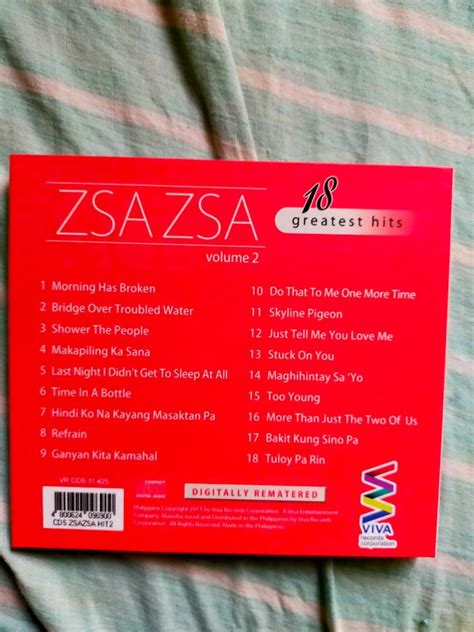 Zsa Zsa Padilla Greatest Hits Vol 2 Cd Opm Hobbies And Toys Music