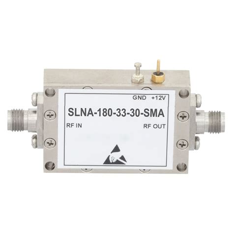 3 Db Nf 2 Ghz To 18 Ghz Low Noise Broadband Amplifier With 15 Dbm 33 Db Gain And Sma