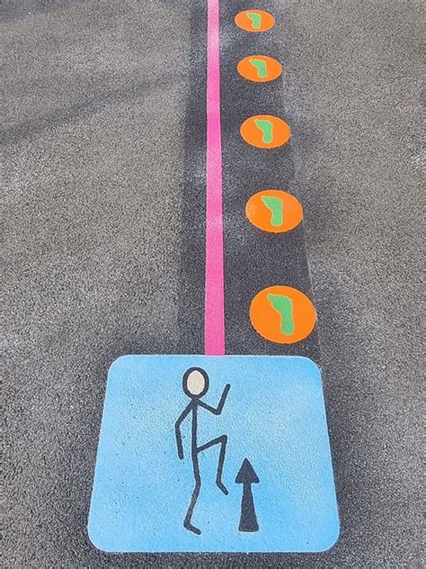 High Knees Widgit Symbol Playground Marking Supply Only