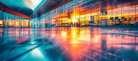 Premium Photo Inside A Modern Structure Showcasing The Blend Of