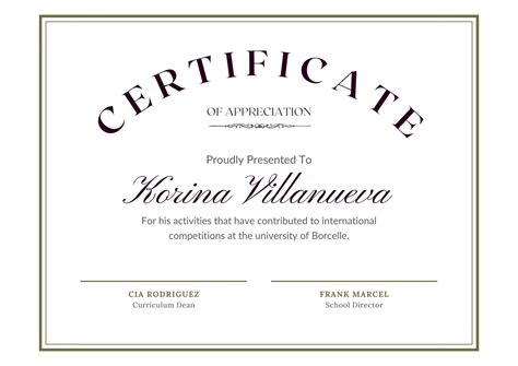 Editable Printable Certificates Free
