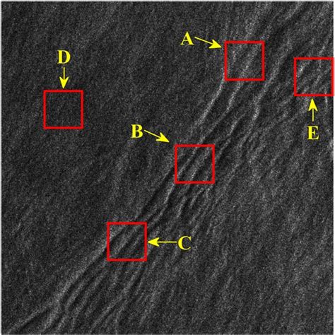 Example For Detection Of Ocean Internal Wave A Original Image B Download Scientific