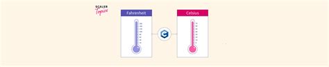 Fahrenheit To Celsius Formula In C Program Scaler Topics