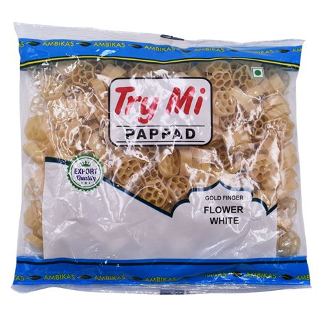 Try Mi Papad Gold Finger Flower White 200g Bindi Kiasu Mart