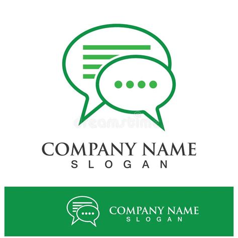Message Bubble Logo And Symbol Speech Stock Illustration Illustration