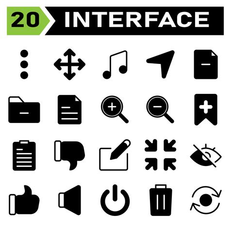 User Interface Icon Set Include More Menu Vertical User Interface Move Arrow Arrows