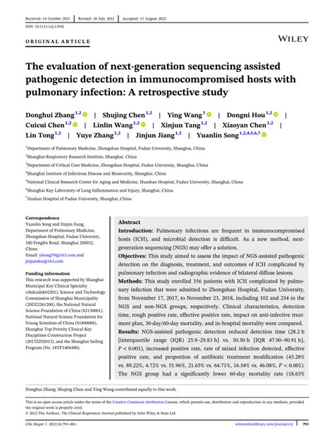 Pdf The Evaluation Of Next Generation Sequencing Assisted Pathogenic