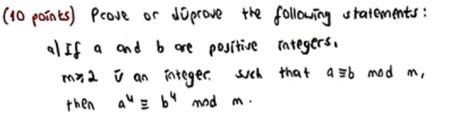 solved prove or disprove the following statements a ﻿if a